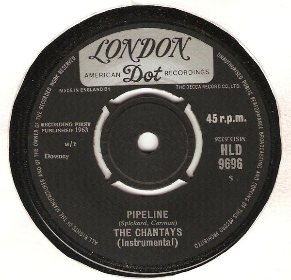 Pipeline / Move It by The Chantays (Single; London; HLD 9696): Reviews ...