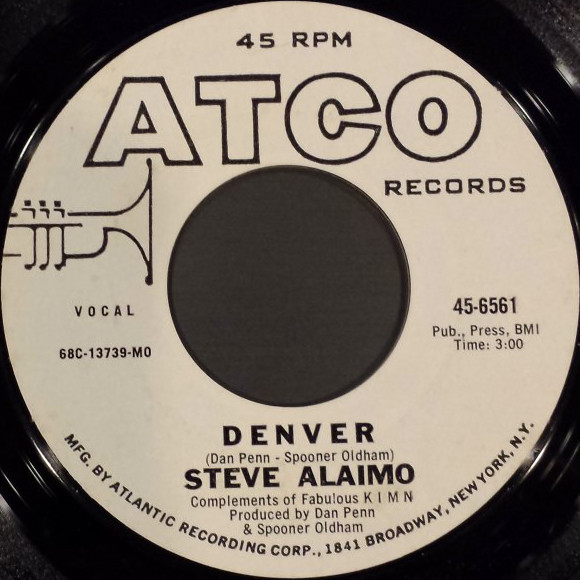 Denver by Steve Alaimo (Single; ATCO; 45-6561): Reviews, Ratings ...