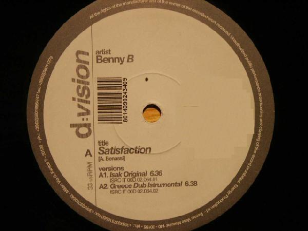 Satisfaction by Benny Benassi (Single; d:vision; DV 340): Reviews ...