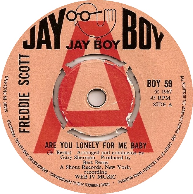 Are You Lonely for Me / The Love of My Woman by Freddie Scott (Single ...