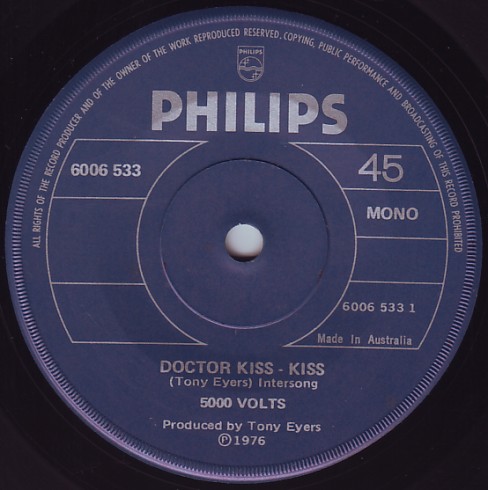 Doctor Kiss-Kiss / Thunderfire by 5000 Volts (Single; Philips; 6006 533): Reviews, Ratings ...