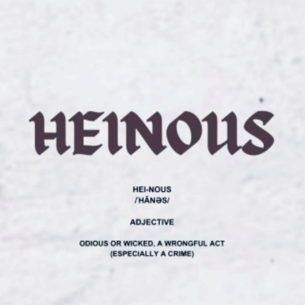 Heinous Instrumental Album by Syer (Additional release): Reviews ...