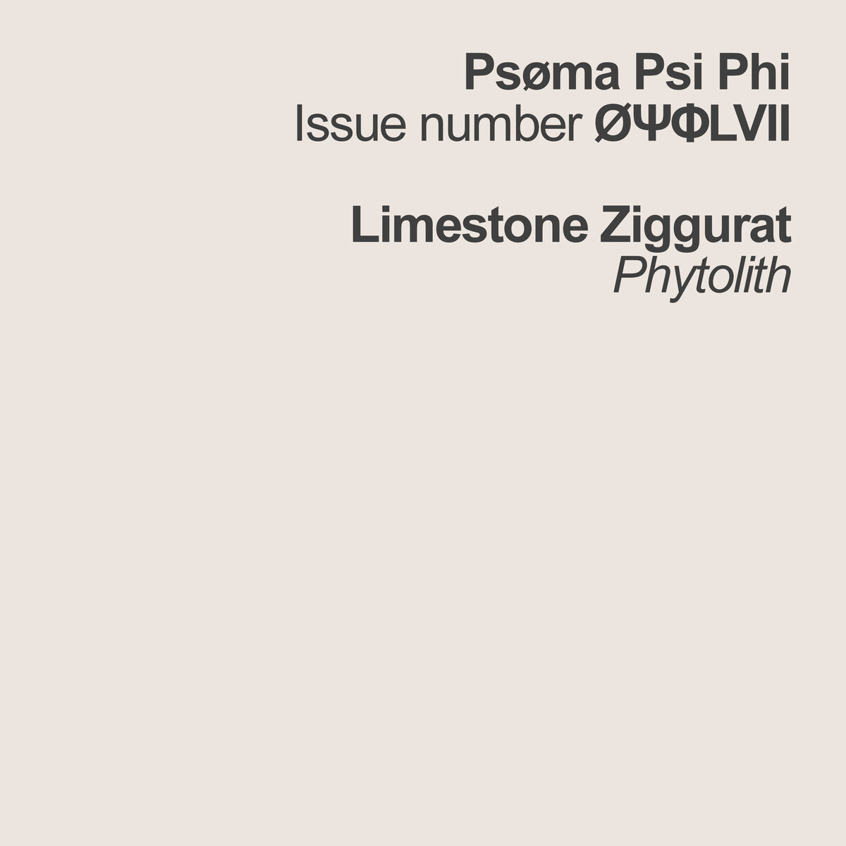 Phytolith by Limestone Ziggurat (Album): Reviews, Ratings, Credits ...