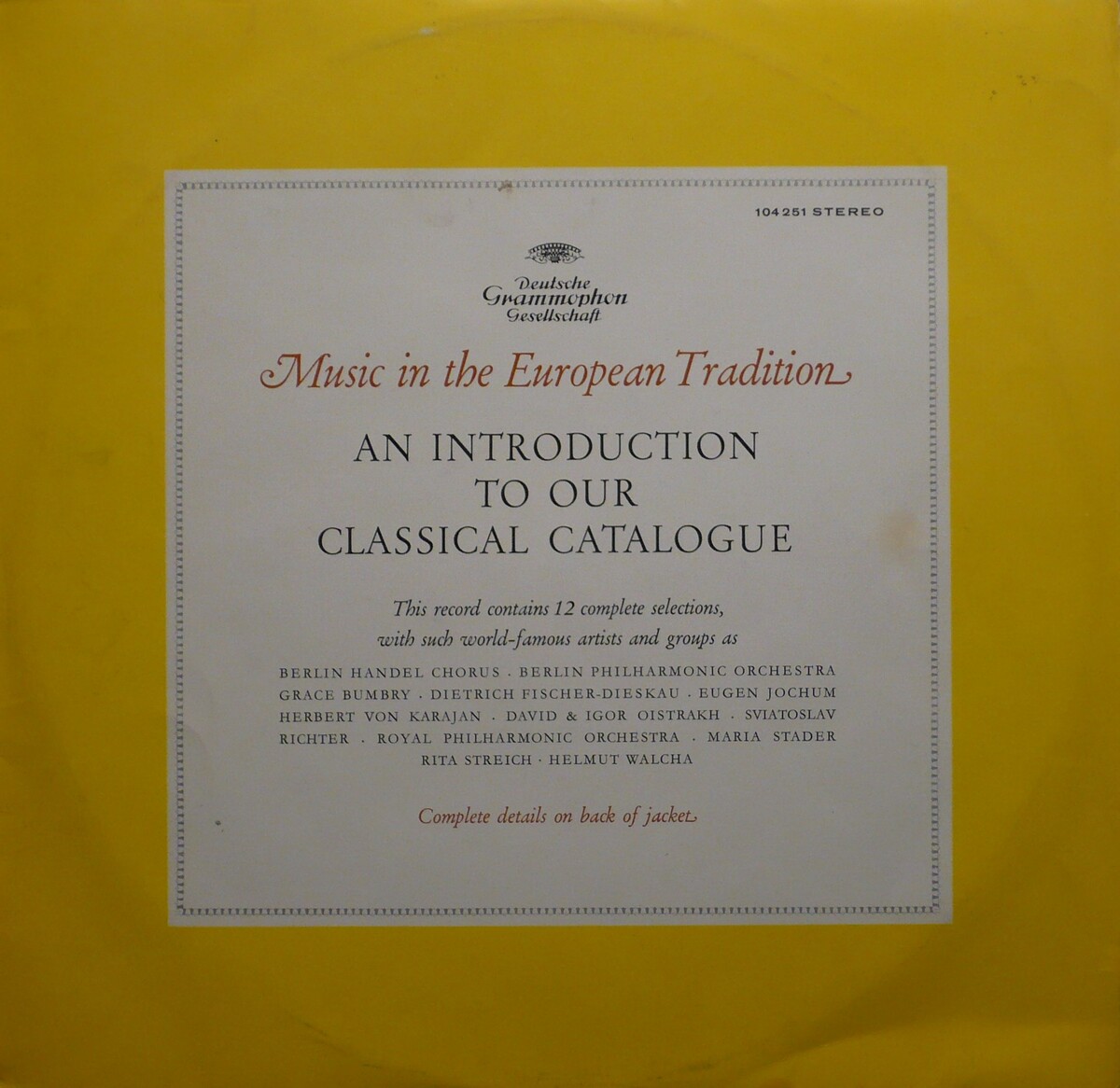 An Introduction to Our Classical Catalogue by Berlin Philharmonic Orchestra / Royal Philharmonic ...