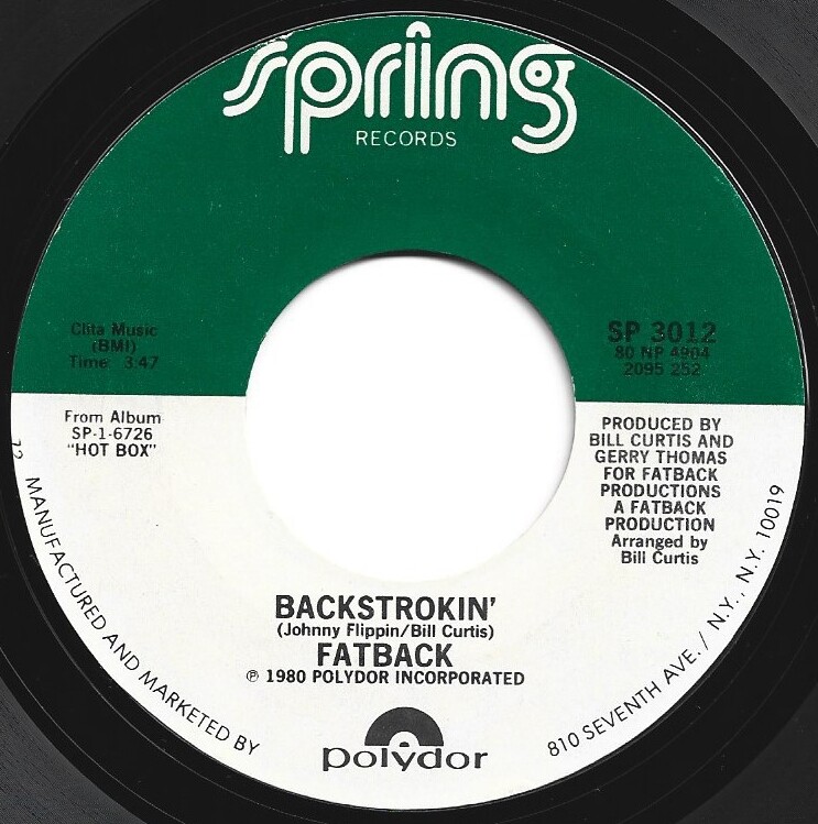 Backstrokin' / Love Spell by Fatback (Single, Funk): Reviews, Ratings ...