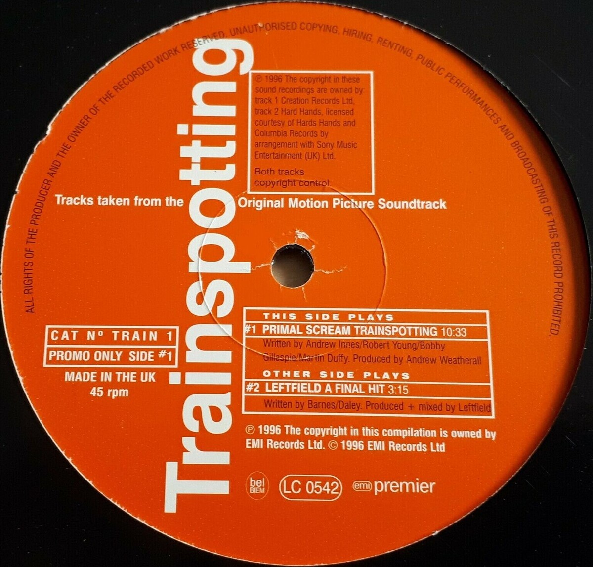 Trainspotting / A Final Hit by Primal Scream / Leftfield (Single, Trip ...