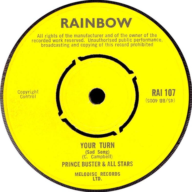 Your Turn (Sad Song) / If You Leave Me by Prince Buster & All Stars (Single): Reviews, Ratings ...