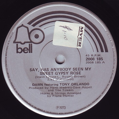 Say, Has Anybody Seen My Sweet Gypsy Rose / The Spark of Love Is ...