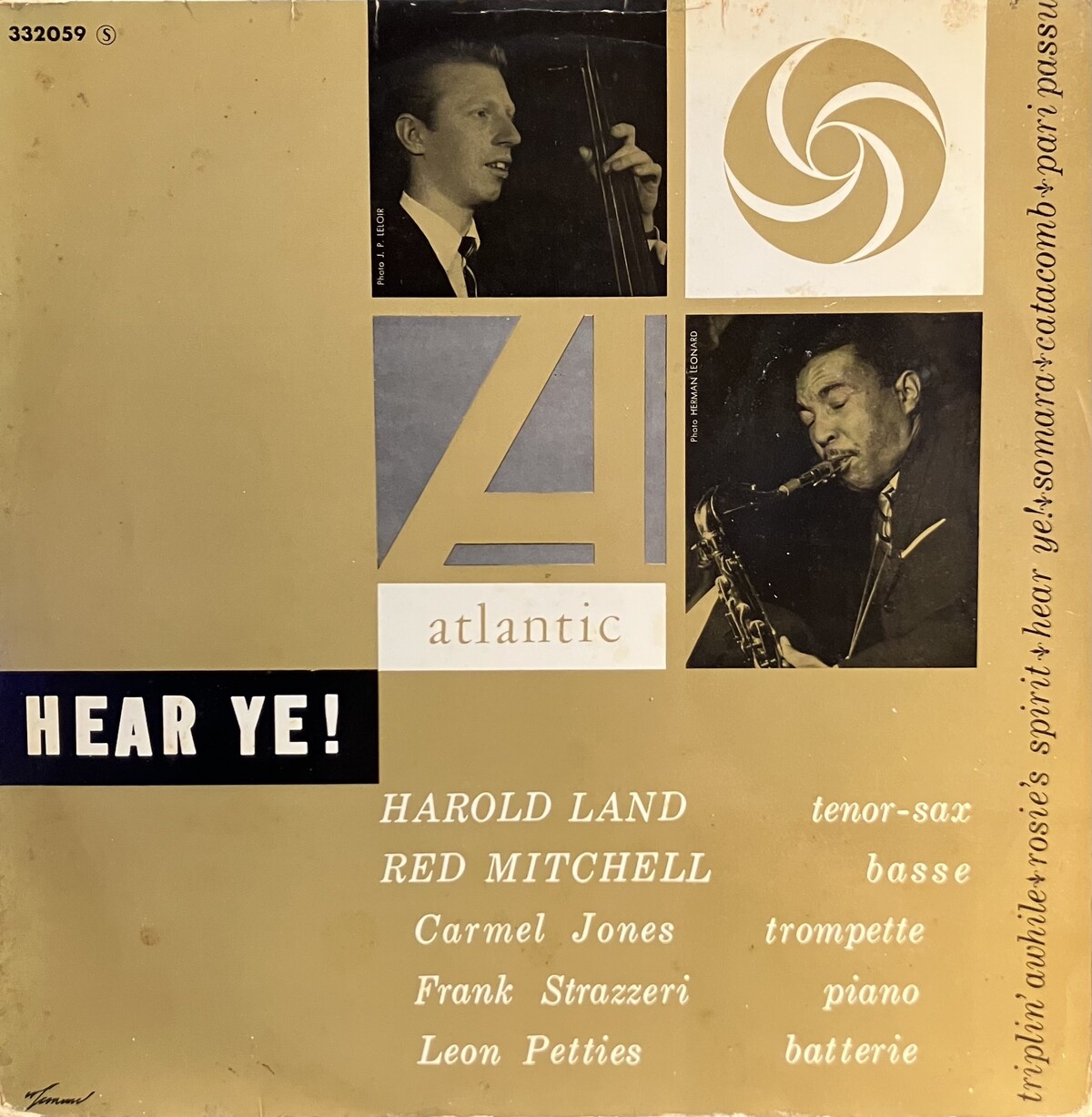 Hear Ye! by The Red Mitchell / Harold Land Quintet (Album; Atlantic ...