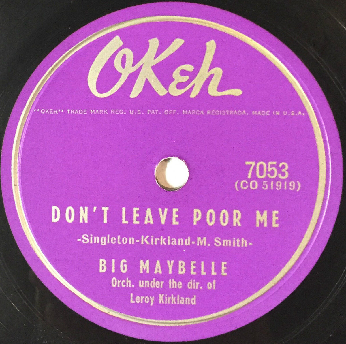 Don't Leave Poor Me / Ain't No Use by Big Maybelle (Single, Rhythm ...
