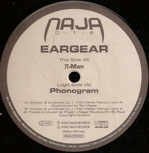 Phonogram / π-Man by Eargear (EP; Naja; NAJA 018): Reviews, Ratings ...