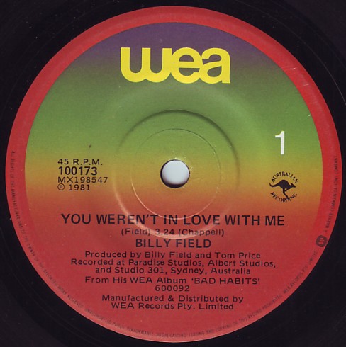 Best Billy Field songs of all time - Rate Your Music