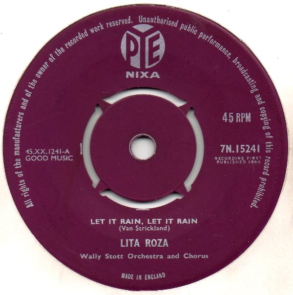 Let It Rain, Let It Rain / Maybe You'll Be There by Lita Roza (Single): Reviews, Ratings ...
