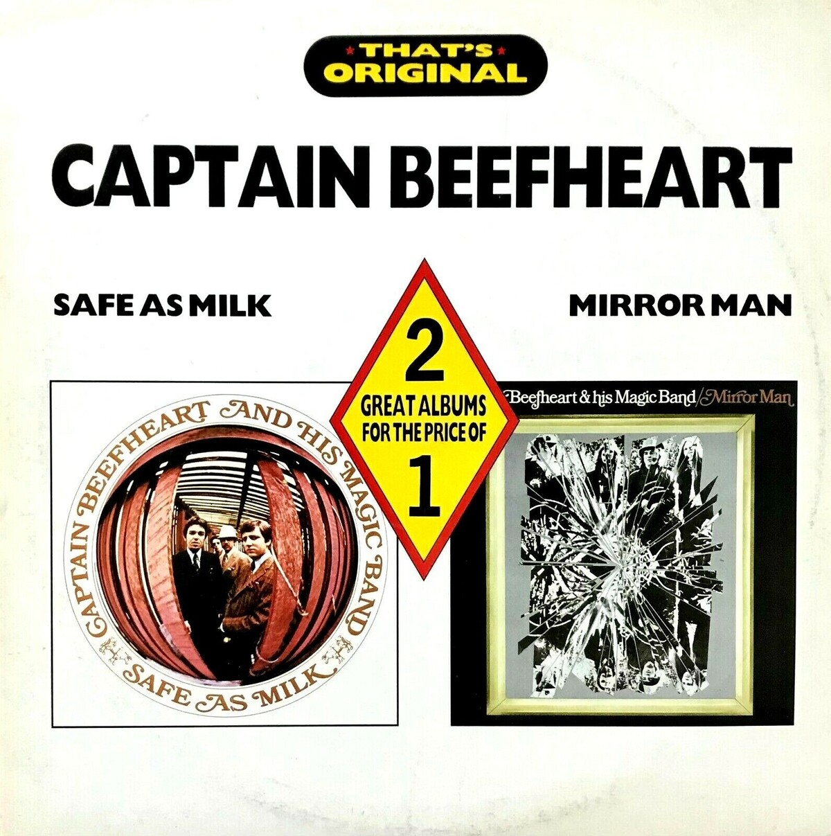 Safe as Milk / Mirror Man by Captain Beefheart (Compilation; Castle ...
