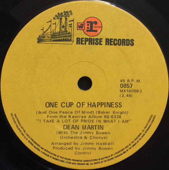 One Cup of Happiness (And One Peace of Mind) / Crying Time by Dean ...