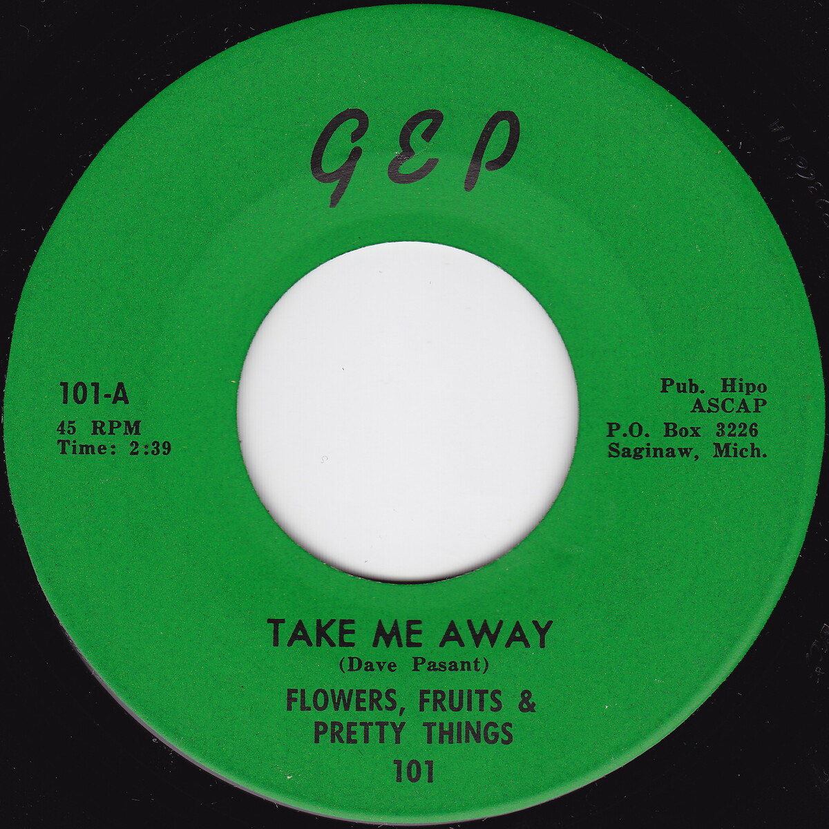 Take Me Away / Wanting You by Flowers, Fruits and Pretty Things (Single, Psychedelic Rock ...