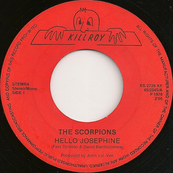 Hello Josephine / Ann-Louise by The Scorpions (Single; Killroy; KS 2726 ...