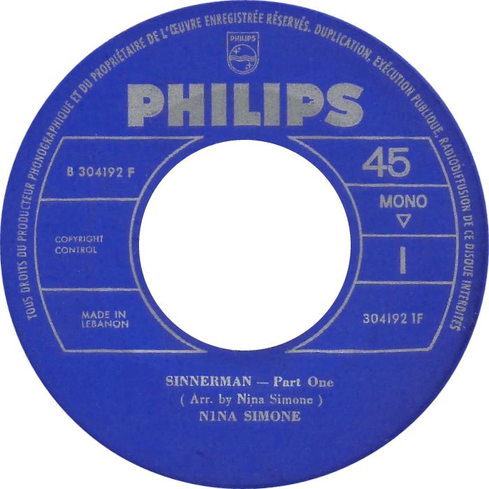 Reviews of Sinnerman (Parts One & Two) by Nina Simone (Single, Rhythm ...