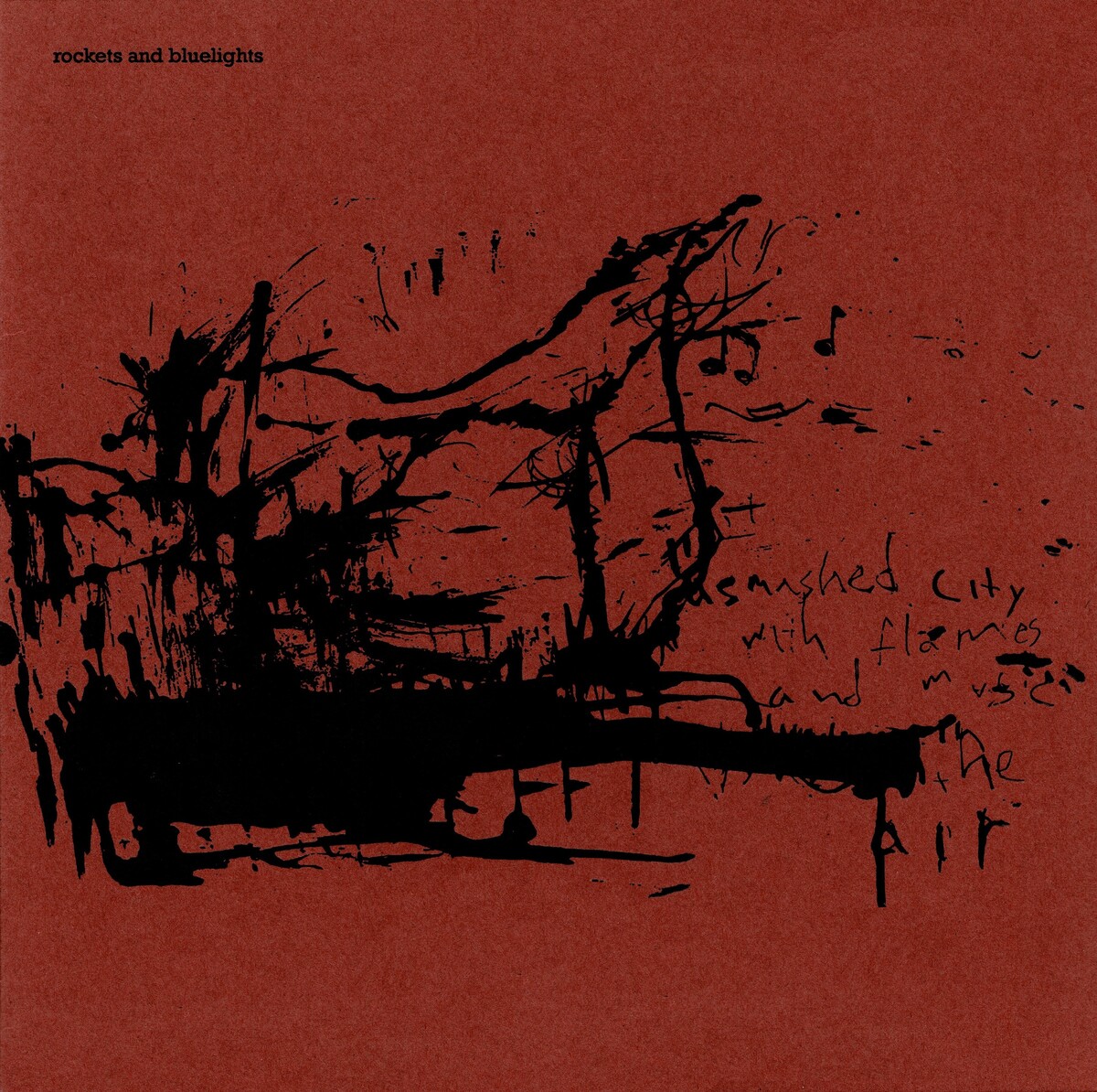 A Smashed City With Flames and Music in the Air by Rockets and ...