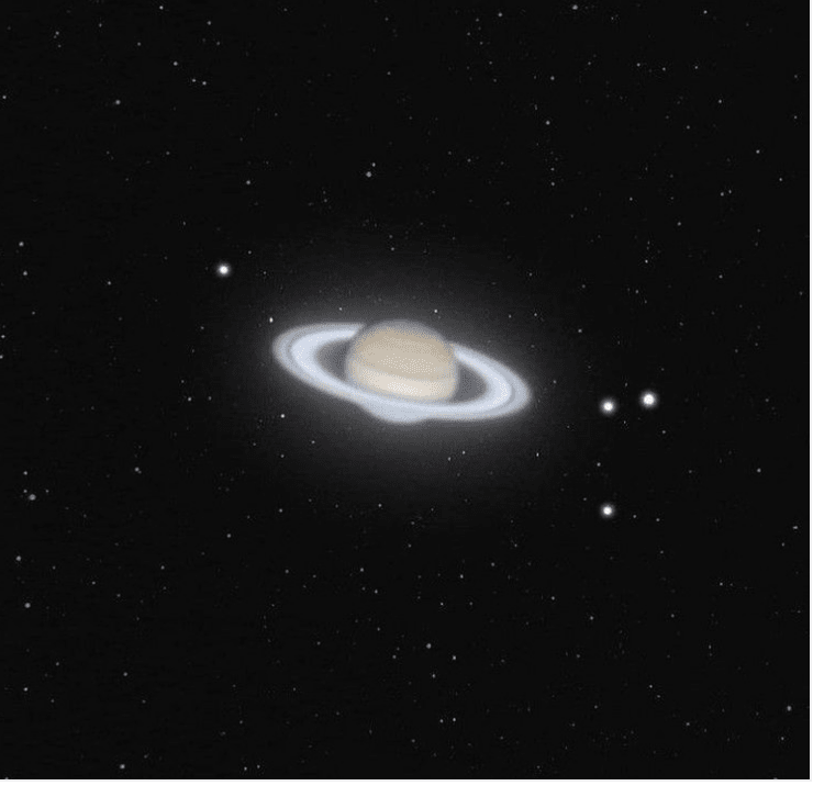 A View Of the Rings Of Saturn From a Capsule Hurtling Through Outer ...