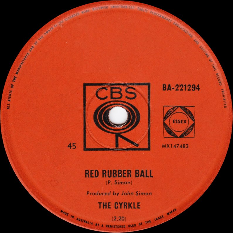 Red Rubber Ball / How Can I Leave Her by The Cyrkle (Single; CBS; BA ...
