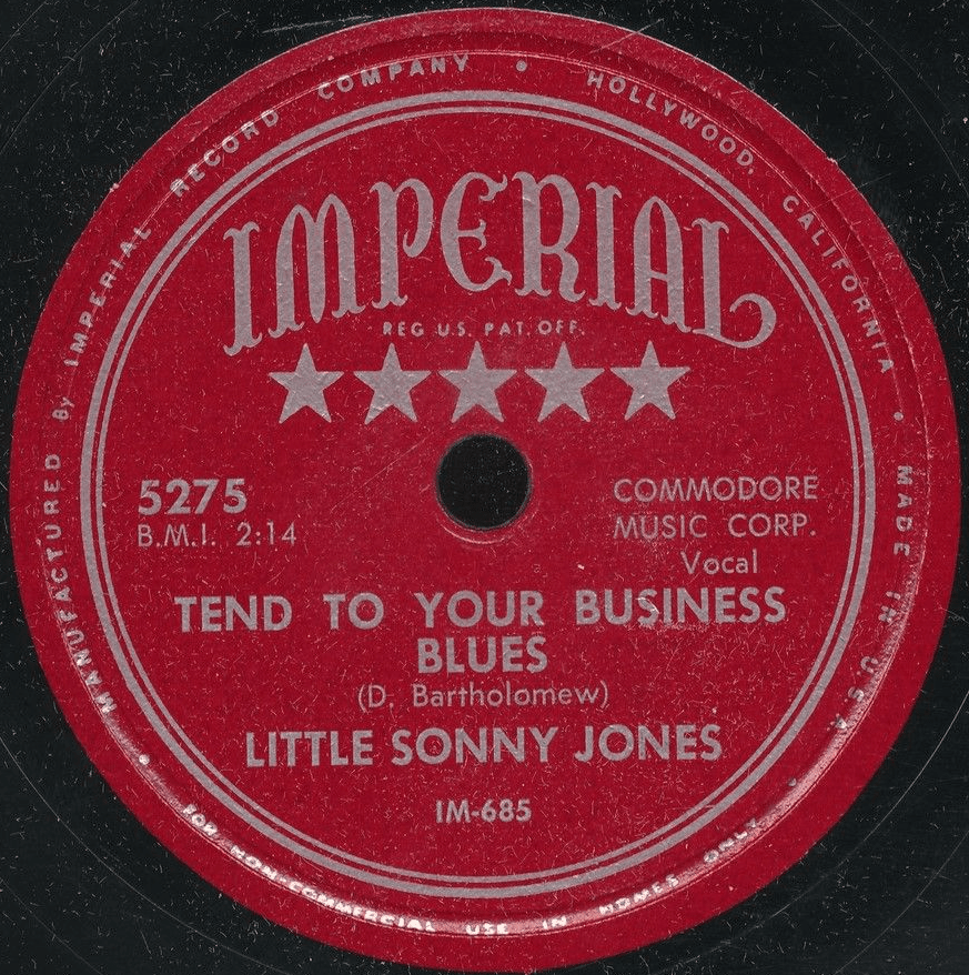 Tend to Your Business Blues / I Got Booted by Little Sonny Jones ...