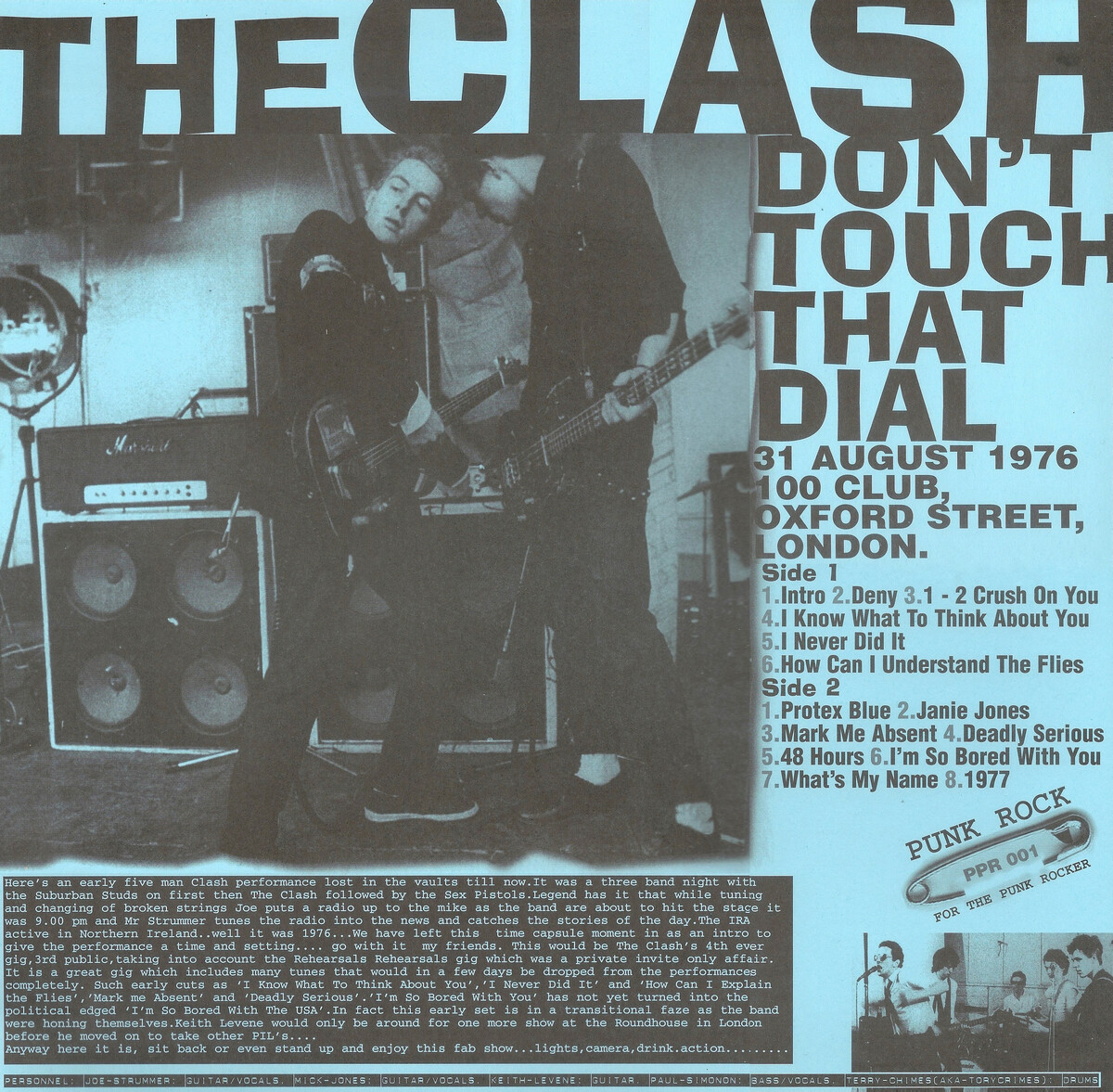 Don't Touch That Dial by The Clash (Bootleg): Reviews, Ratings, Credits ...