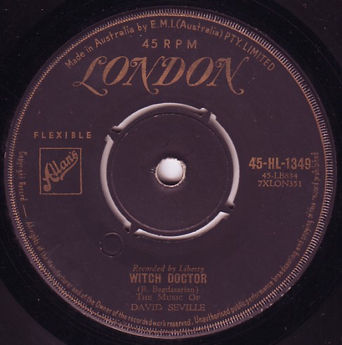 Witch Doctor / Don't Whistle at Me Baby by David Seville (Single ...
