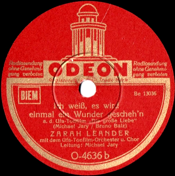 Zarah Leander Filmography - Rate Your Music