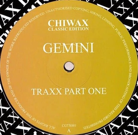 Gemini Traxx Part One by Gemini (EP; Chiwax; CGTX001): Reviews, Ratings, Credits, Song list ...