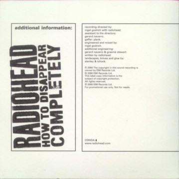 Lists with How to Disappear Completely by Radiohead (Single, Art Rock ...