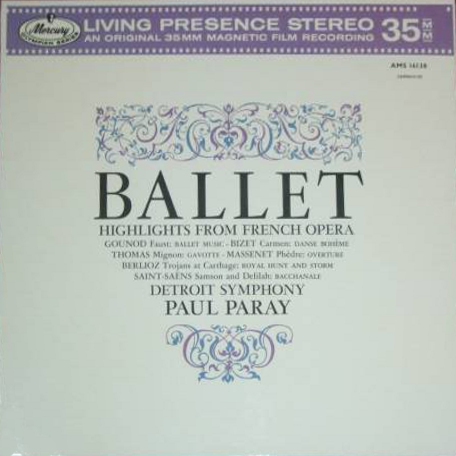 Ballet Highlights From French Opera by Detroit Symphony / Paul Paray ...