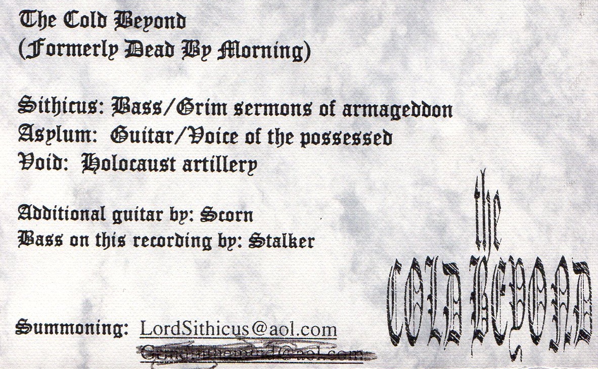 The Cold Beyond Albums: songs, discography, biography, and listening ...