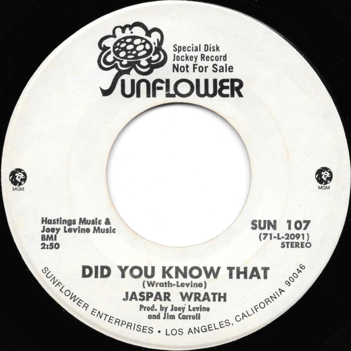 Did You Know That / It's Up to You by Jasper Wrath (Single, Progressive ...