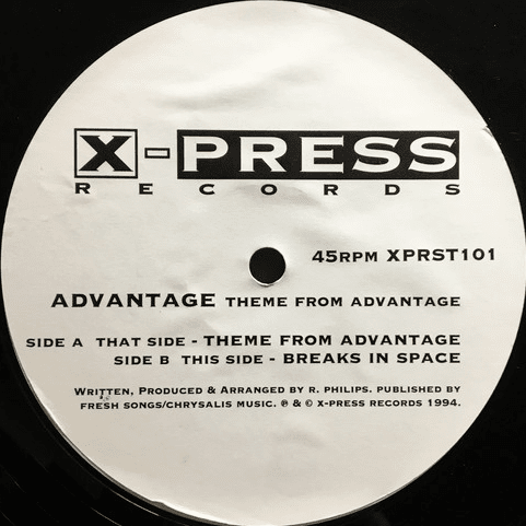 Theme From Advantage / Breaks in Space by Advantage (Single, Jungle ...