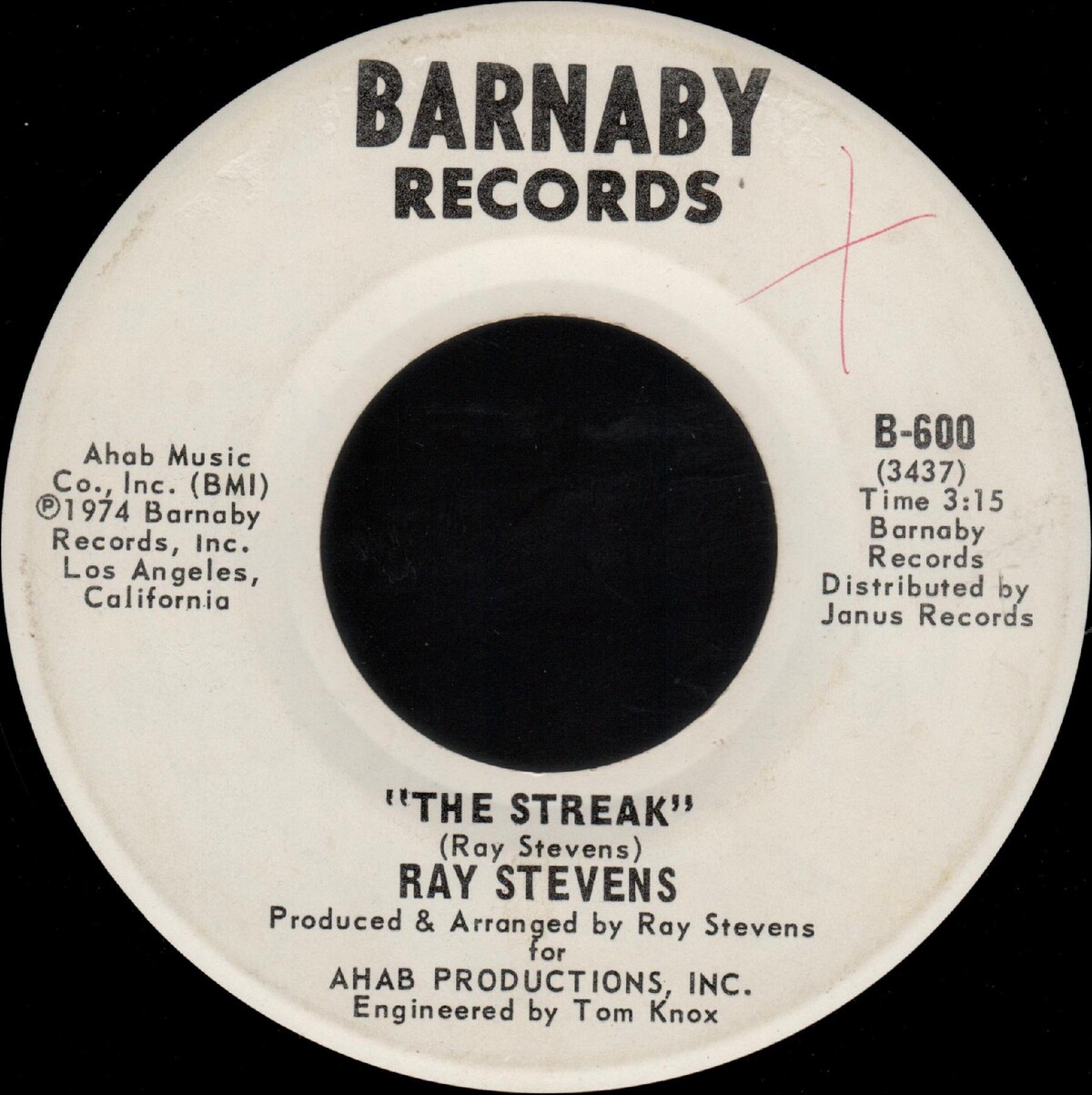 The Streak / You've Got the Music Inside by Ray Stevens (Single ...