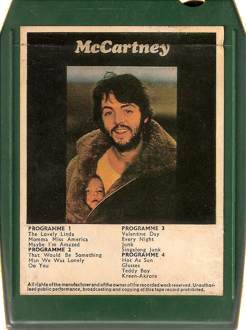 McCartney by Paul McCartney (Album; Apple; 8X-PCS 7102): Reviews ...