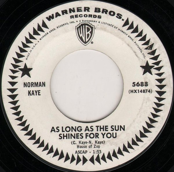 As Long as the Sun Shines for You / Come Home With Me by Norman Kaye ...