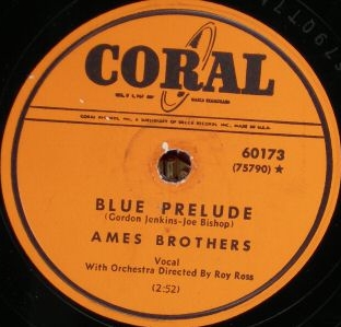 Sentimental Me / Blue Prelude by The Ames Brothers (Single, Vocal Group ...