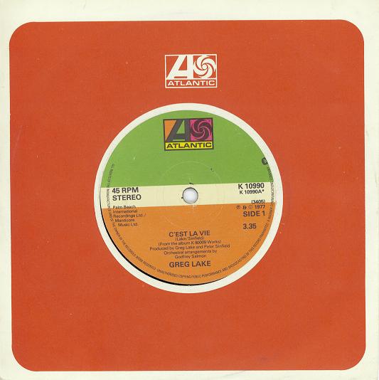 C'est la Vie / Jeremy Bender by Greg Lake / Emerson, Lake & Palmer ...