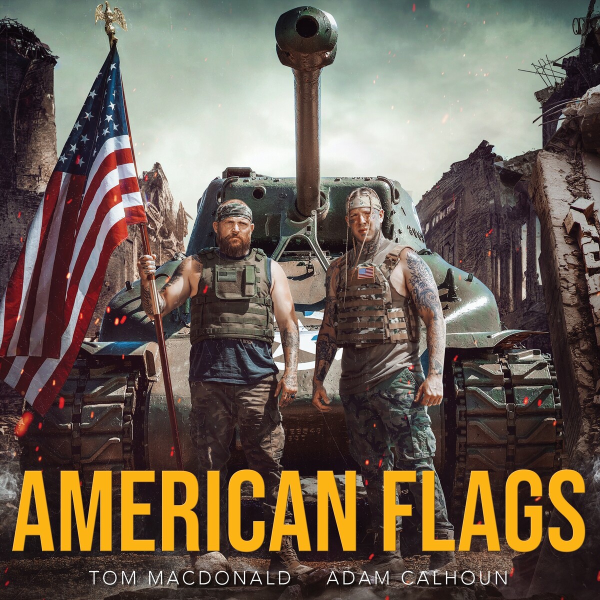 American Flags by Tom MacDonald & Adam Calhoun (Single, Political Hip ...