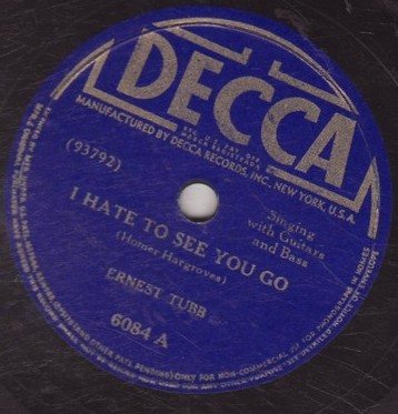 I Hate to See You Go / That Same Old Story by Ernest Tubb (Single, Honky Tonk): Reviews, Ratings ...