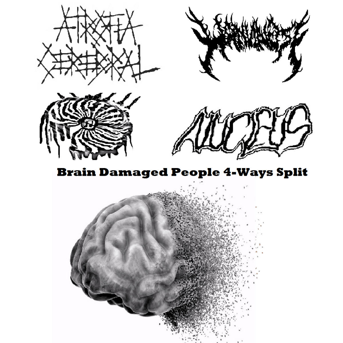 Brain Damaged People 4-Ways Split by Atrofia Cerebral / Hannngs ...