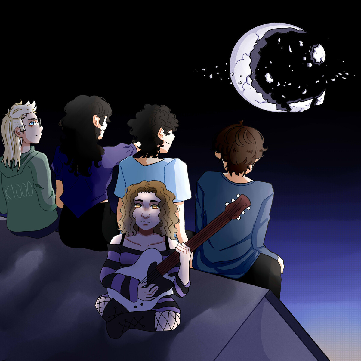 Tonight, the stars will slice the moon by 2 1 1 2 (Album, Ambient ...