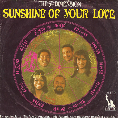 Sunshine of Your Love / Workin' on a Groovy Thing by The 5th Dimension (Single, Pop Soul ...