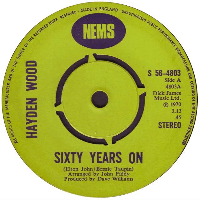 Sixty Years On / The Last One to Know by Hayden Wood (Single, Pop ...