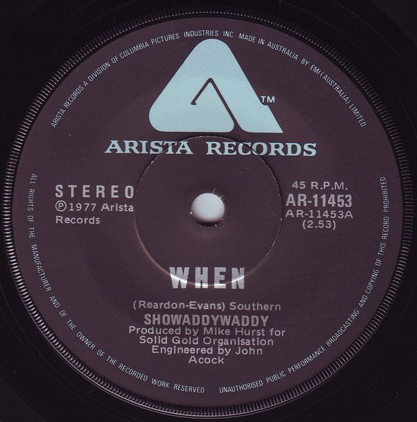 When / Superstar by Showaddywaddy (Single; Arista; AR-11453): Reviews ...