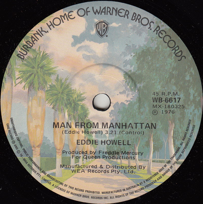 Man from Manhattan / Waiting in the Wings by Eddie Howell (Single ...