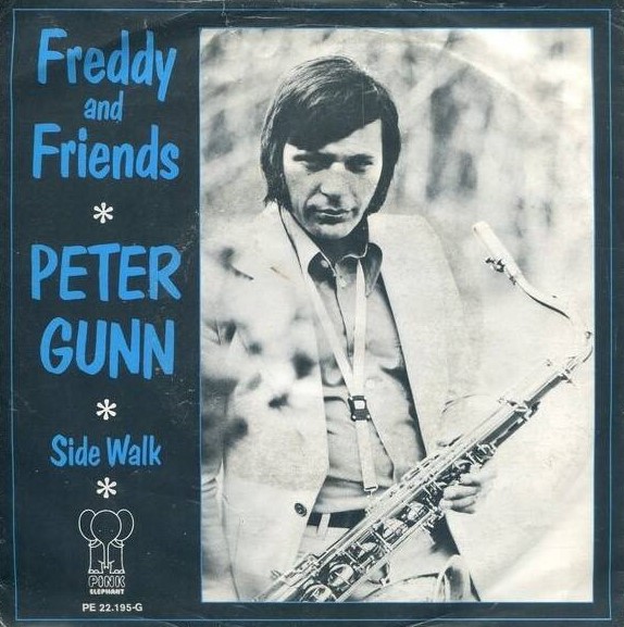 Peter Gunn / Side Walk by Freddy and Friends (Single; Pink Elephant; PE ...