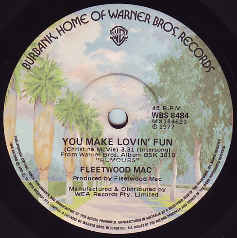 You Make Lovin' Fun / Gold Dust Woman by Fleetwood Mac (Single; Warner ...